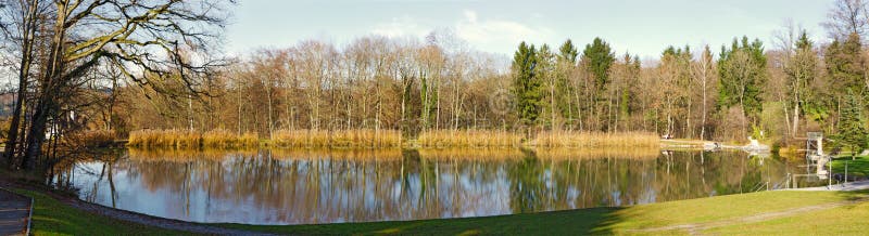 Natural swimming pond stock photo. Image of park, swimming - 18728554
