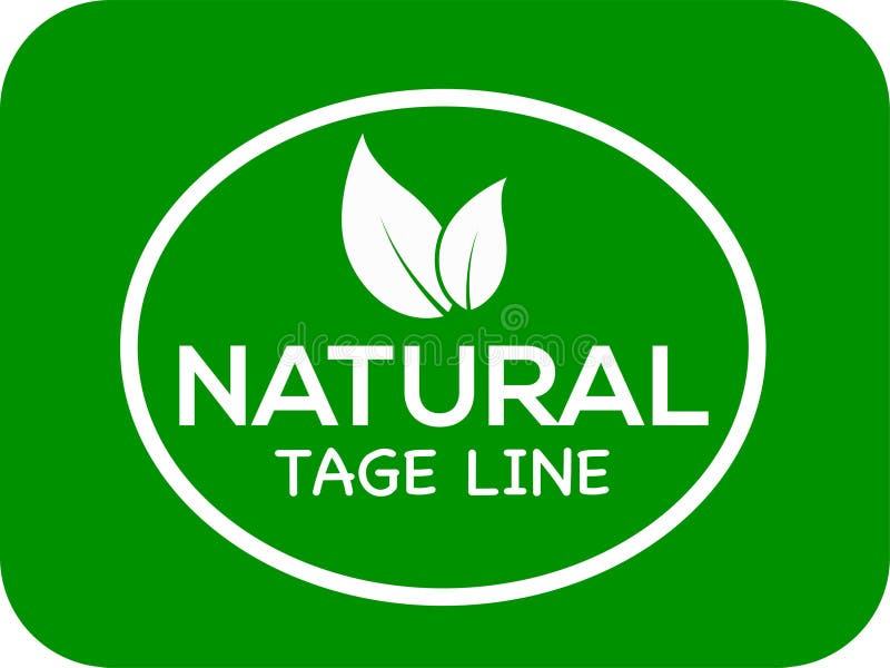 Natural Tage Line Vector Logo or Icon, Natural Tage Line Logo Stock ...