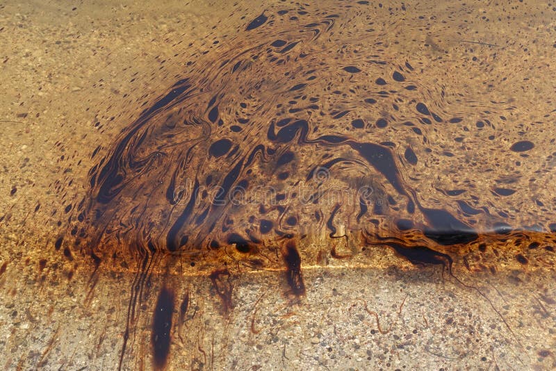 Tar on sea water surface stock image. Image of natural - 225007499