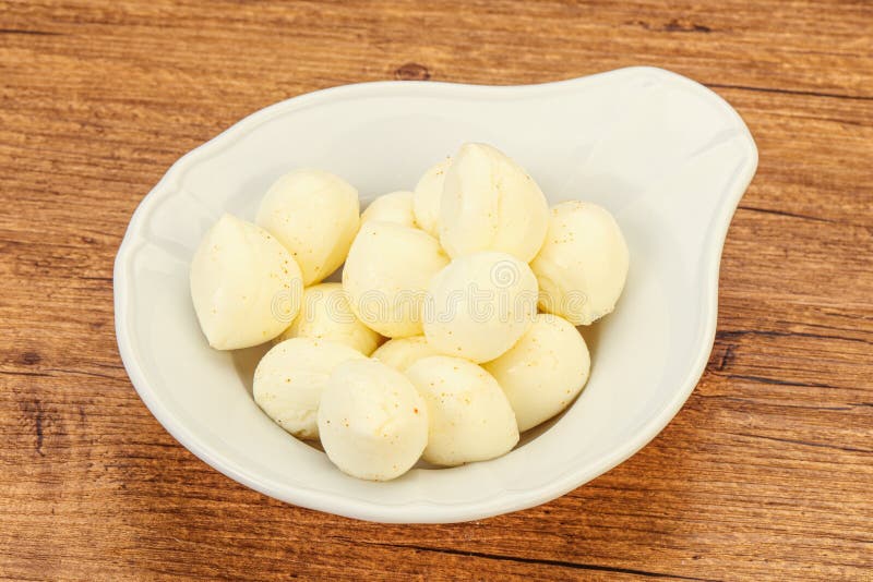 Natural Tasty Baby Mozarella Cheese Stock Photo - Image of ...