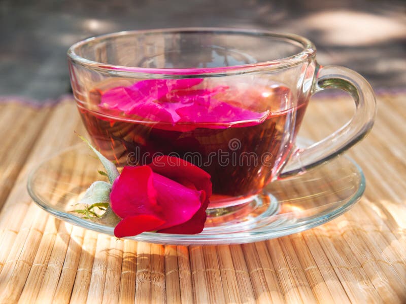Natural Tea from Rose-petals Stock Photo - Image of rosehip, herb: 61525922