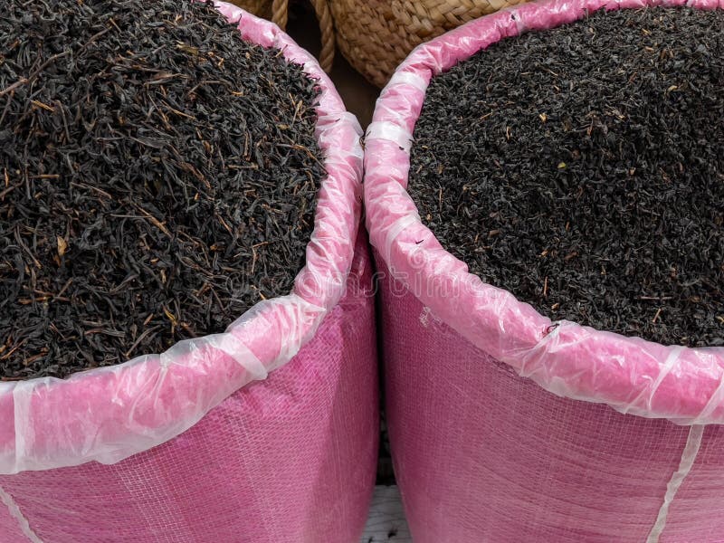 Natural Teas Produced in Iran and Sales Section Stock Image - Image of ...