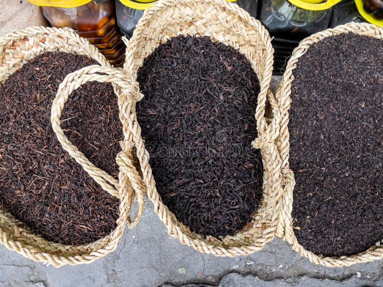 Natural Teas Produced in Iran and Sales Section Stock Photo - Image of ...