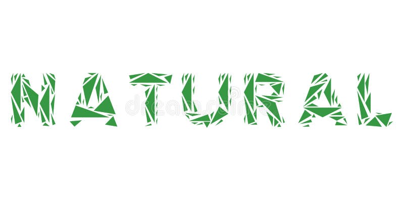 Natural Text Collage of Triangles Stock Vector - Illustration of fresh ...