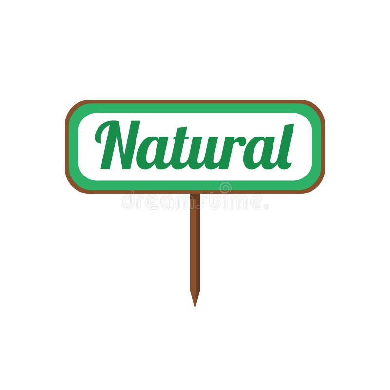 100 NATURAL text and fonts stock vector. Illustration of decoration ...