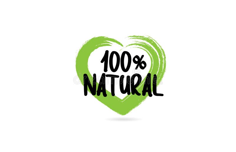 100 NATURAL text and fonts stock vector. Illustration of decoration ...