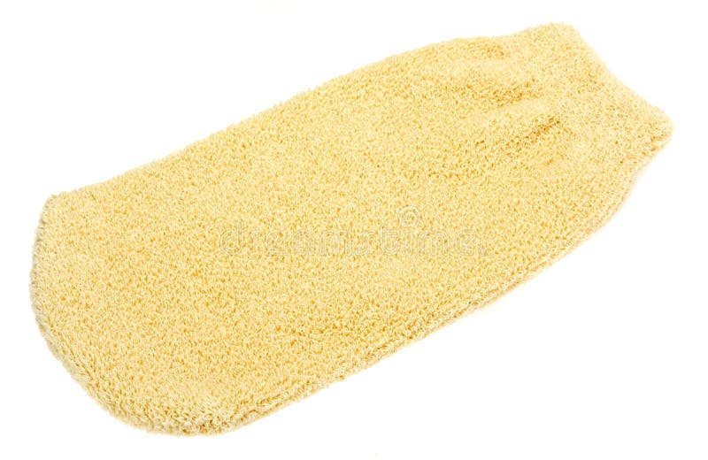 Hand bath sponge glove stock image. Image of bath, natural - 15525731