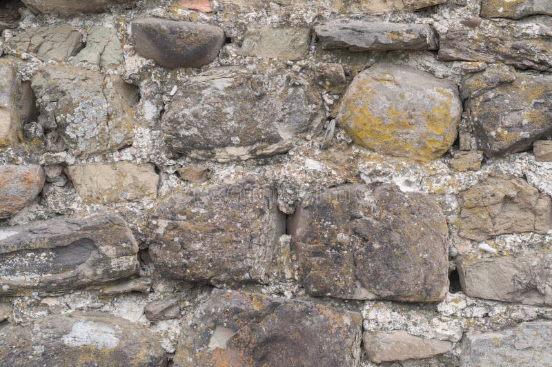 Natural Texture Background of an Old Wall. Old Medieval Masonry Stock ...