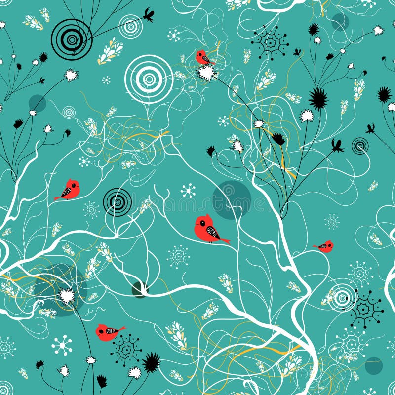 Natural texture with birds stock vector. Illustration of texture - 22445201