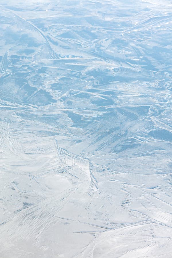 Ice Texture. Ice Texture of Frozen Water. Blue Ice of Frozen Falling ...