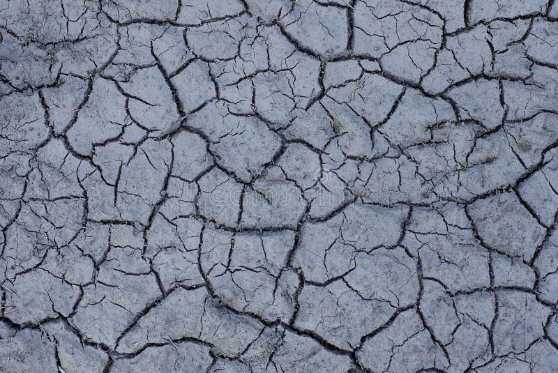 Natural Texture of Gray Dry Earth with Cracks Stock Photo - Image of ...