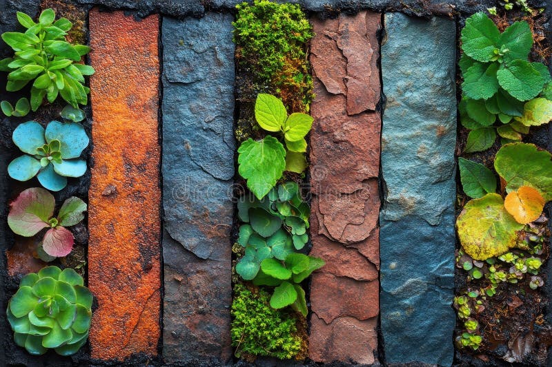 Natural Textures Blend with Pixel-based Designs, Creating a Fusion of ...