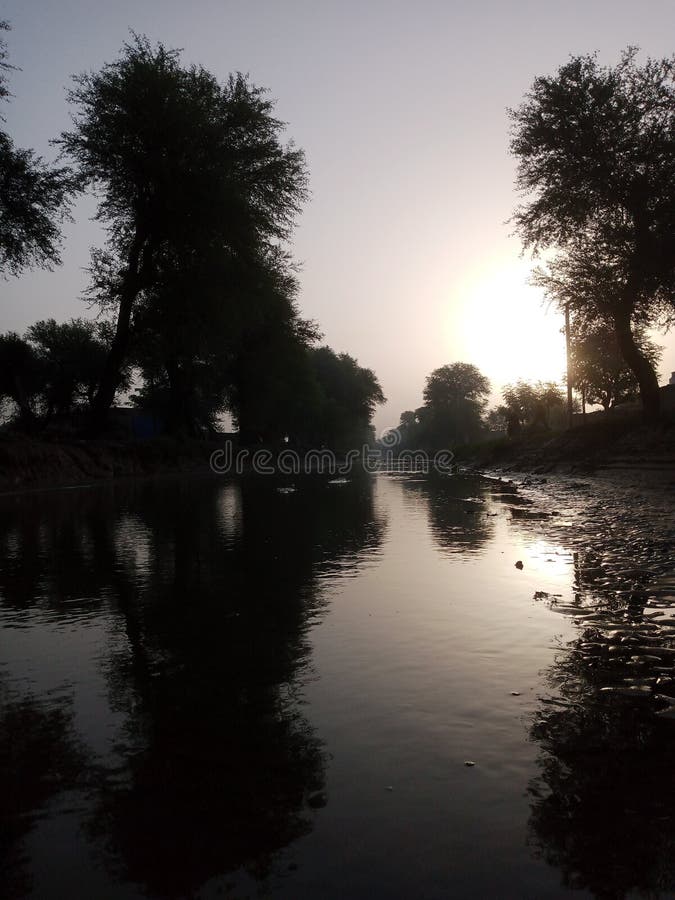 Natural view of a Canal stock photo. Image of light - 223088176