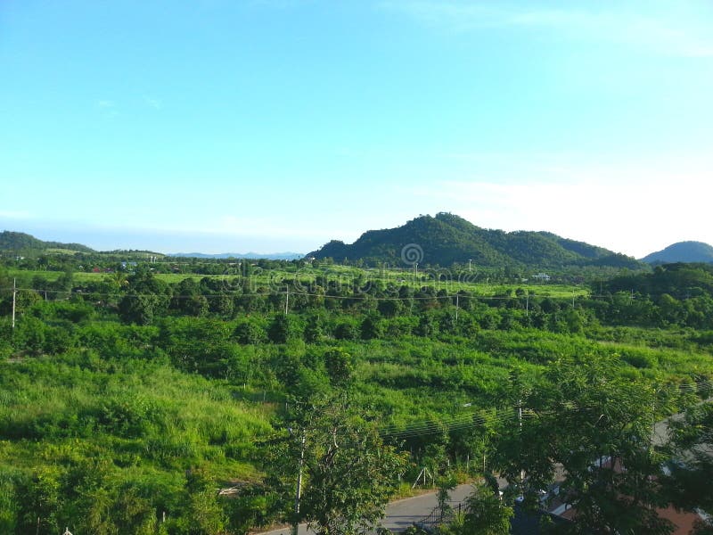 Natural view stock image. Image of green, outdoor, hill - 77603351