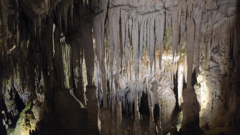 Natural View of Rock Formation Inside a Cave Stock Image - Image of ...