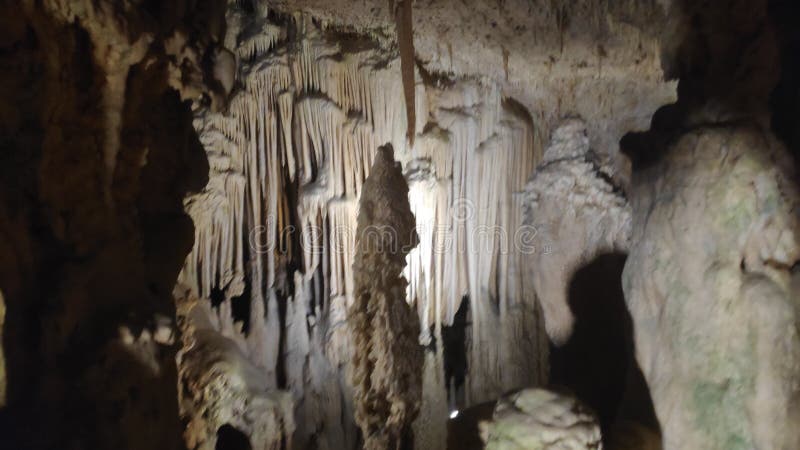Natural View of Rock Formation Inside a Cave Stock Image - Image of ...