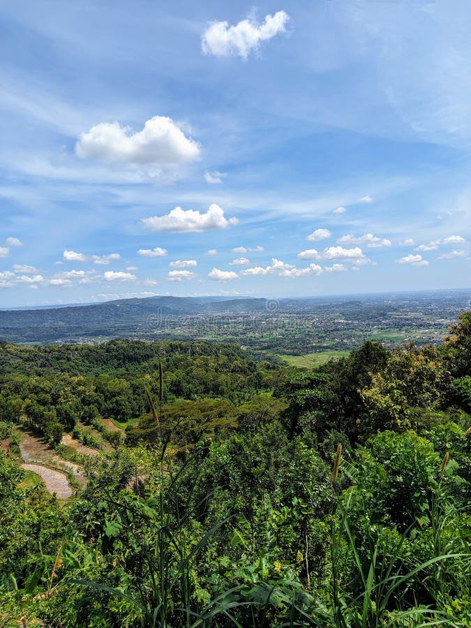 Natural View from the Top of the Hil Stock Image - Image of view, hill ...