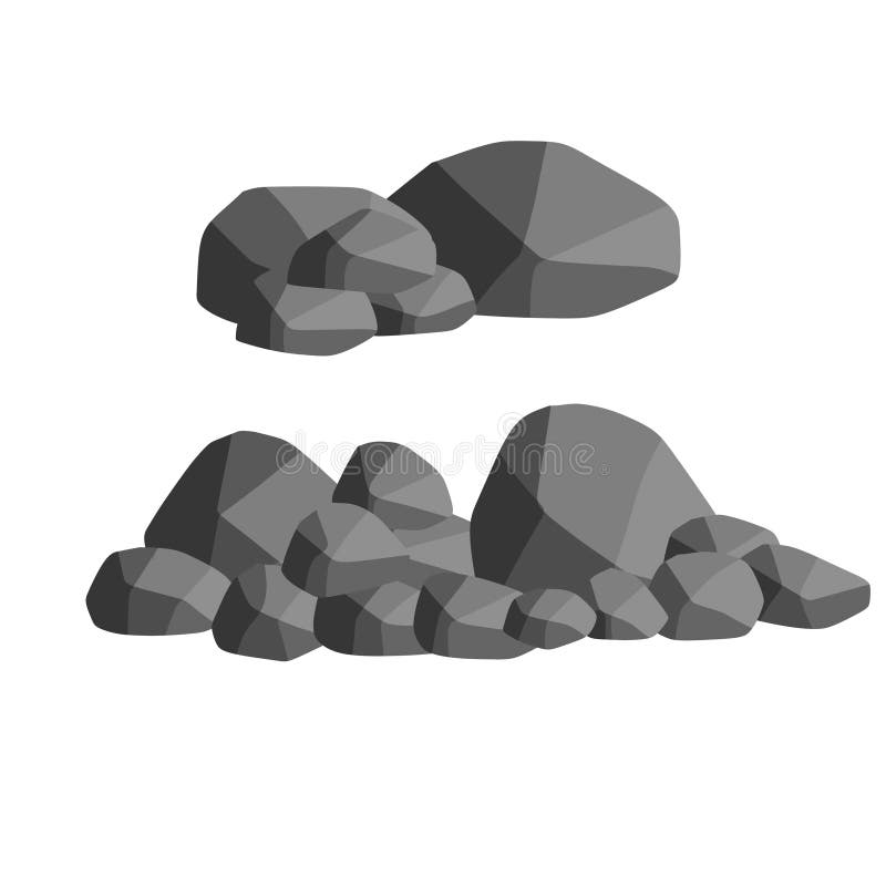 Natural Wall Stones and Rocks. Stock Vector - Illustration of geometry ...