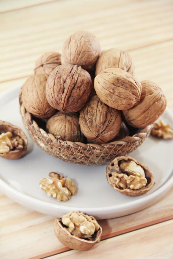 Natural Walnut in a Hard Brown Shell Stock Photo - Image of nutrition ...