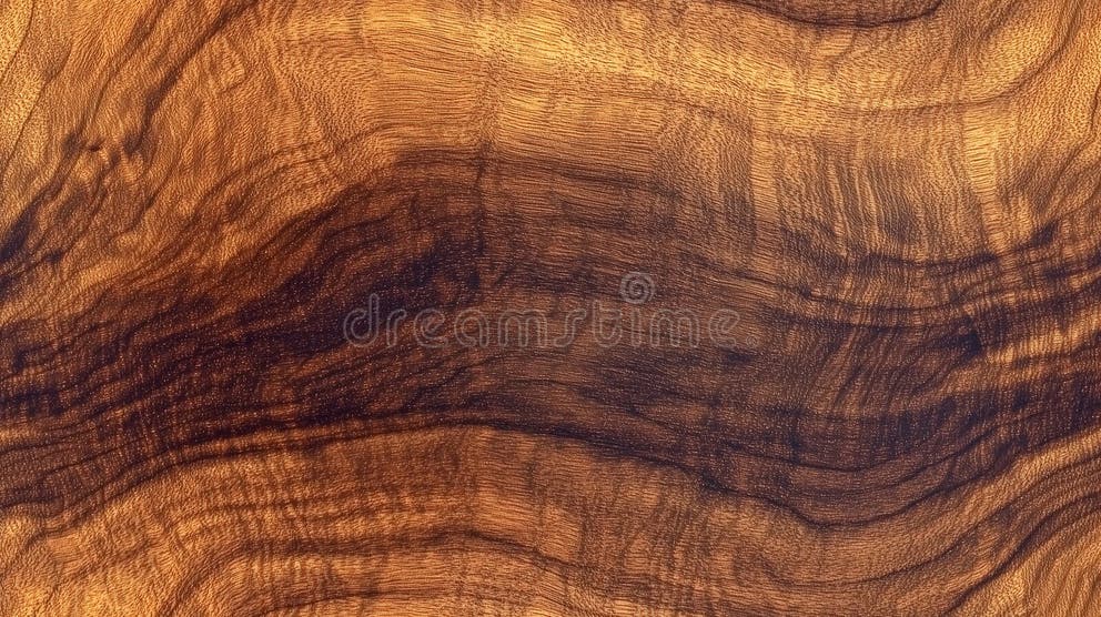 Natural Walnut Surface. Smooth and Detailed Timber Panel with Deep ...