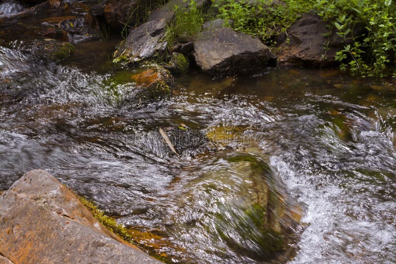 Natural Water Channel of a Spring Stock Image - Image of rocks ...