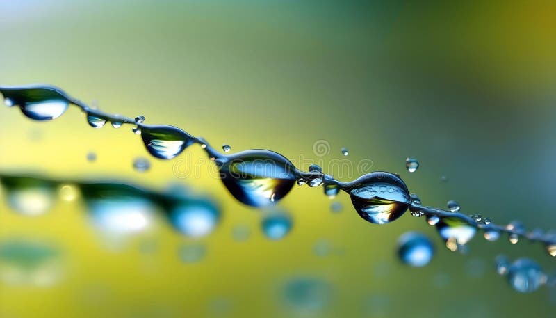 Natural Water Drops Spreading Art Photography, Ai Generated Stock ...