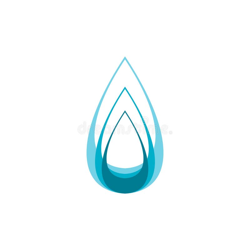 Natural Water Drop Design Shape Stock Vector - Illustration of raindrop ...