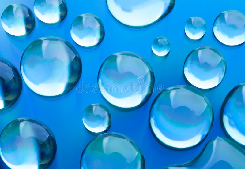 Natural Water Drops Background Stock Illustration - Illustration of ...