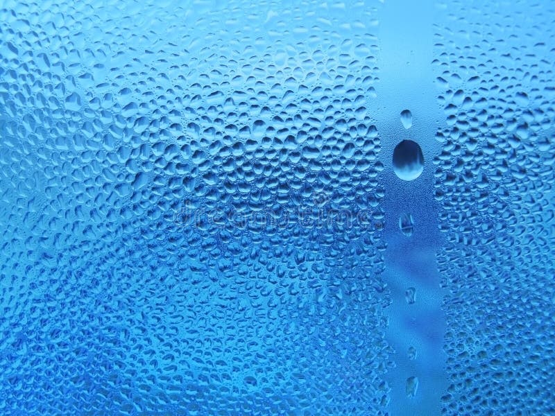 Natural Water Drops on Glass Stock Photo - Image of horizontal, natural ...