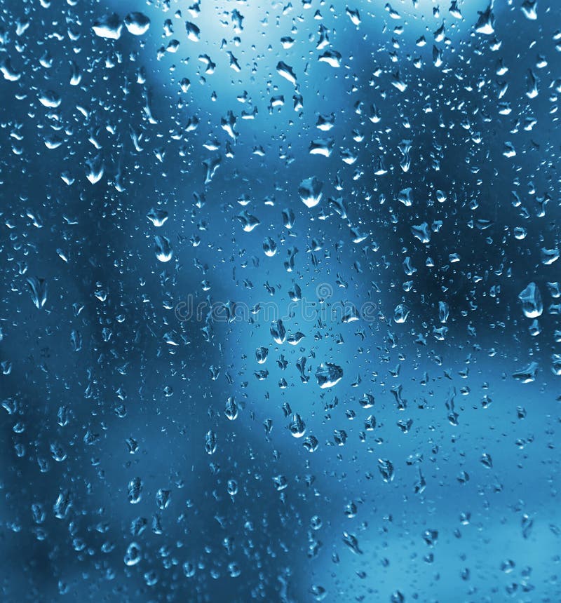 Natural Water Drops on Glass Stock Image - Image of drop, droplet: 74568675