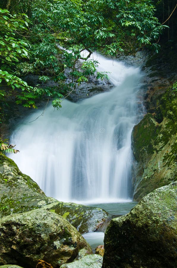 Cascading waterfall stock photo. Image of bloom, peace - 5461850