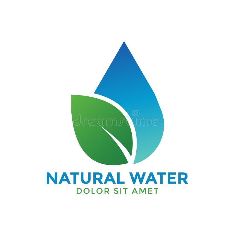 Natural Water Graphic Design Template Vector Illustration Stock Vector ...