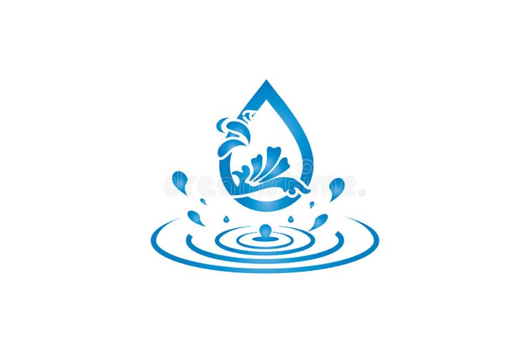 Natural Water Icon. Water Drop Sign Stock Vector - Illustration of drop ...