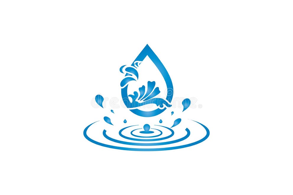 Natural Water Icon. Water Drop Sign Stock Vector - Illustration of drop ...