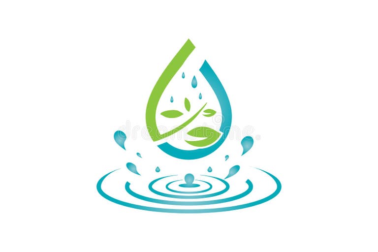 Natural Water Icon. Water Drop Sign Stock Vector - Illustration of ...