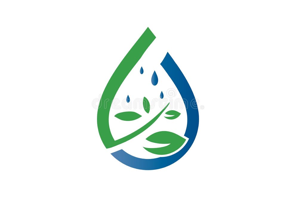 Natural Water Icon. Water Drop Sign Stock Vector - Illustration of wave ...