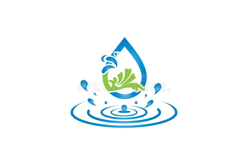 Natural Water Icon. Water Drop Sign Stock Vector - Illustration of ...