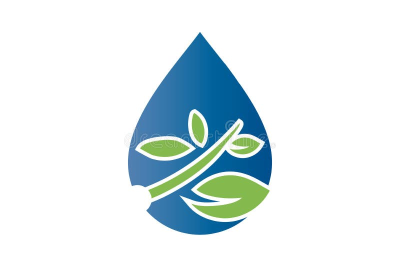 Natural Water Icon. Water Drop Sign Stock Vector - Illustration of ...