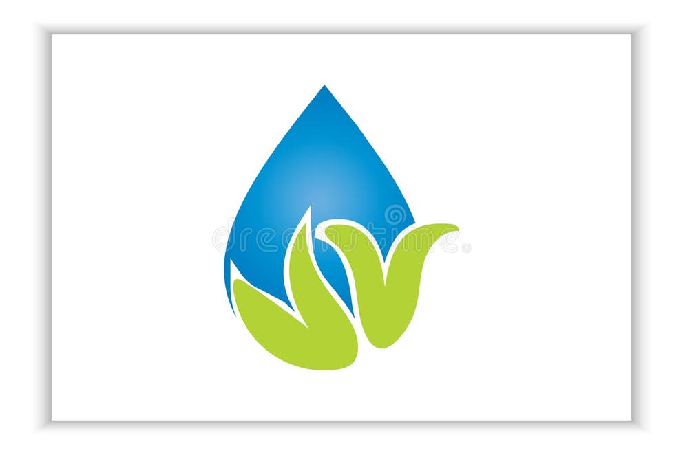Natural Water Icon. Water Drop Sign Stock Vector - Illustration of ...