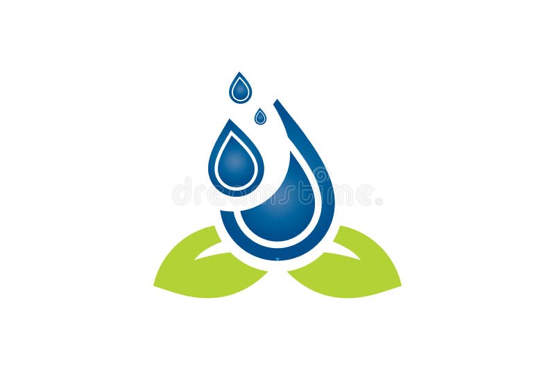 Natural Water Icon. Water Drop Sign Stock Vector - Illustration of ...