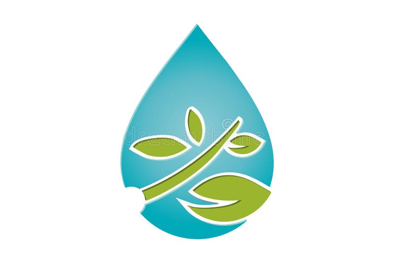 Natural Water Icon. Water Drop Sign Stock Vector - Illustration of ...