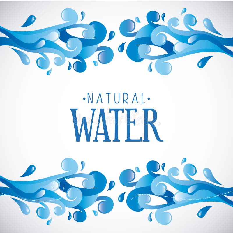 Save water stock vector. Illustration of lake, drinkable - 31679051