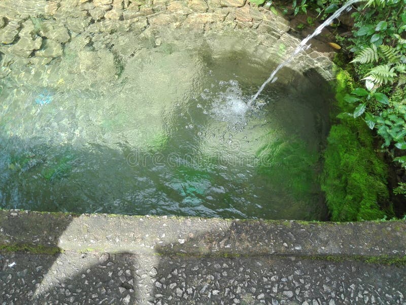 Natural Water Resource in Village Area Stock Image - Image of water ...