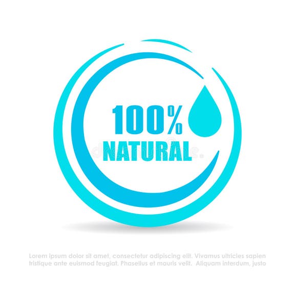 Natural water vector icon stock vector. Illustration of aqua - 177911890