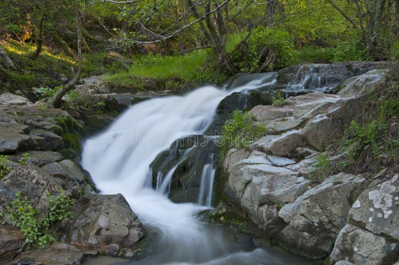 Natural waterfall stock image. Image of relaxing, steam - 21943305