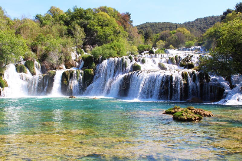 Natural Waterfall in Balkans Stock Image - Image of rock, water: 128645247