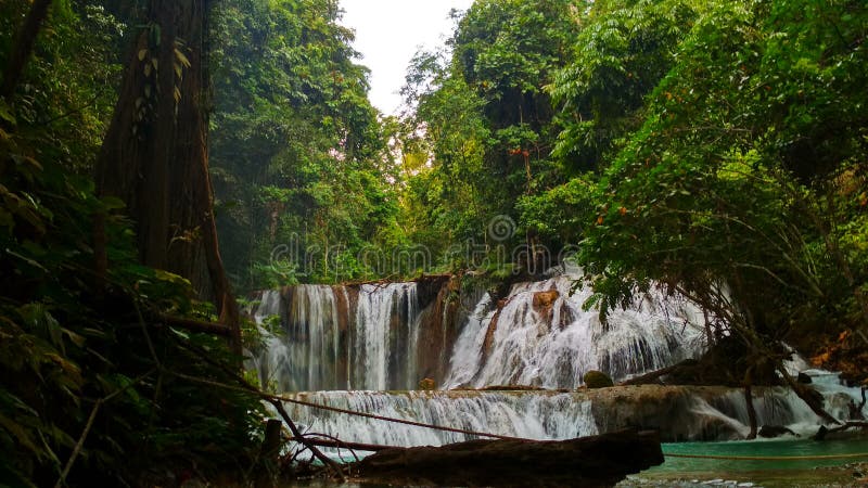 Natural Waterfall, Clean and Comfortable Stock Photo - Image of horizon ...