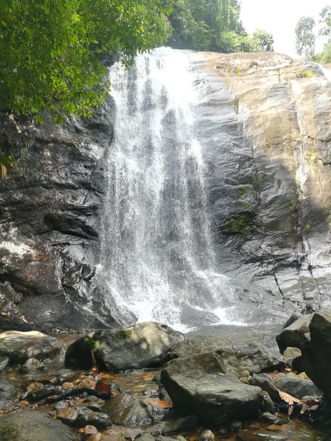 Natural Waterfall of Sri Lanka Stock Photo - Image of picturesque ...