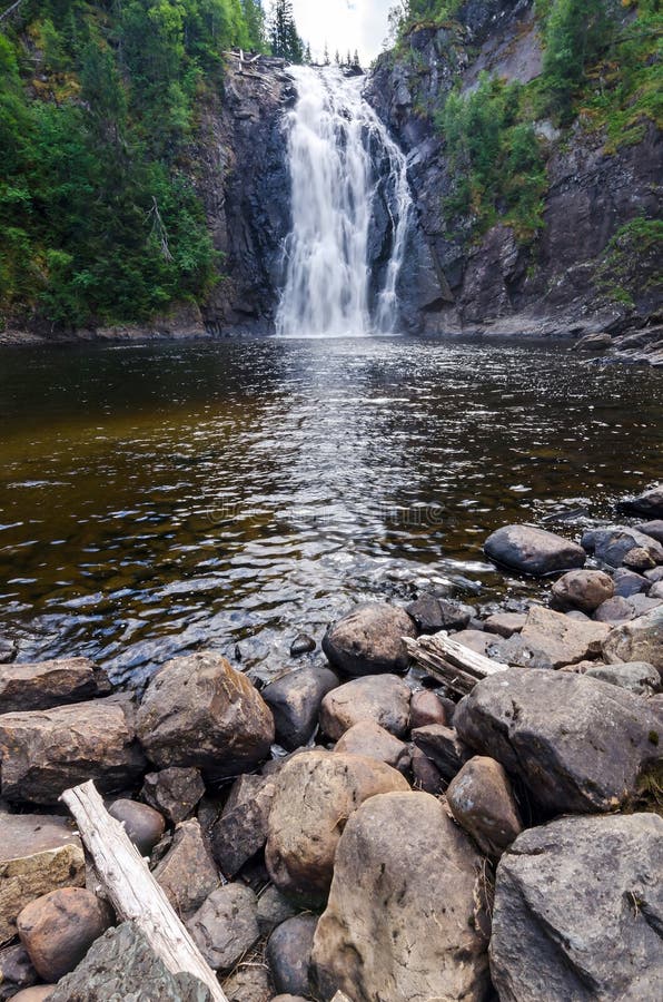 Norwegian Natural Waterfall Stock Image - Image of stone, norway: 45338683
