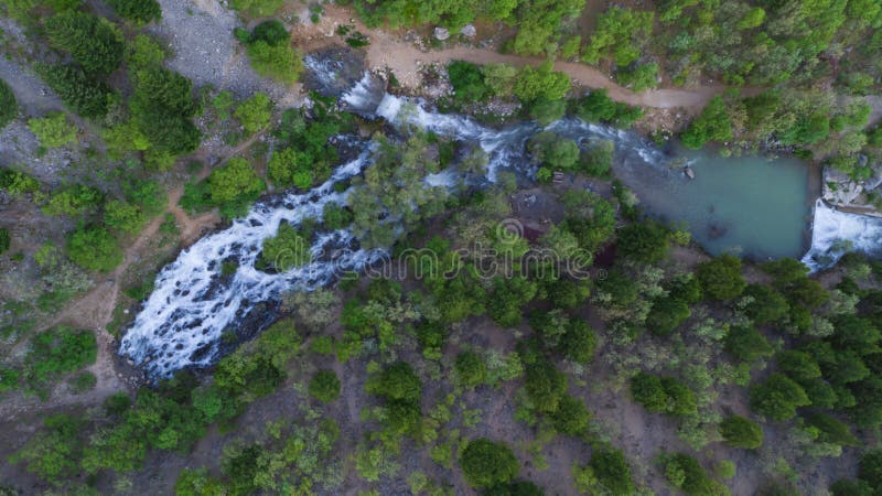 Aerial Waterfall Landscape stock image. Image of nature - 149519289